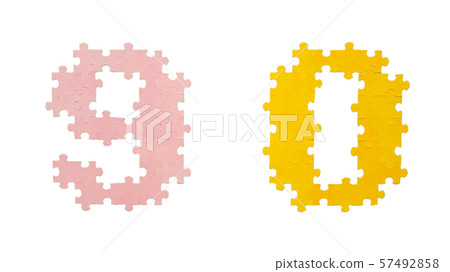 Puzzle number 9・0 - Stock Illustration [57492858] - PIXTA