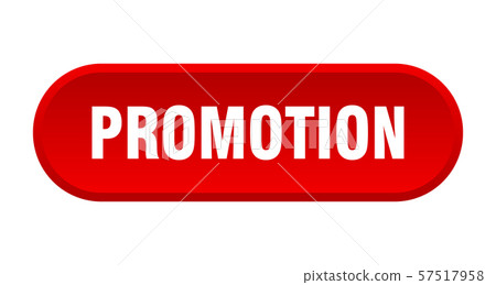 promotion button. promotion rounded red sign. - Stock Illustration ...