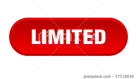 limited button. limited rounded red sign. limited - Stock Illustration ...