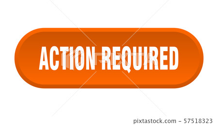 action required button. action required rounded - Stock Illustration ...