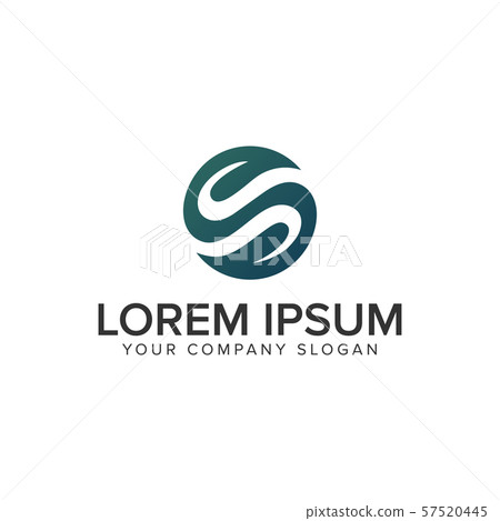 Letter S nature logo design concept template. - Stock Illustration ...