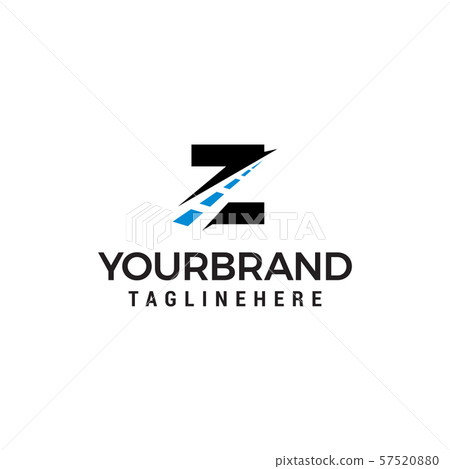 Z letter road way logo creative design template - Stock Illustration ...