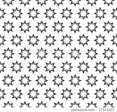 Abstract star geometric Seamless pattern .-插圖素材 [57521292] - PIXTA圖庫