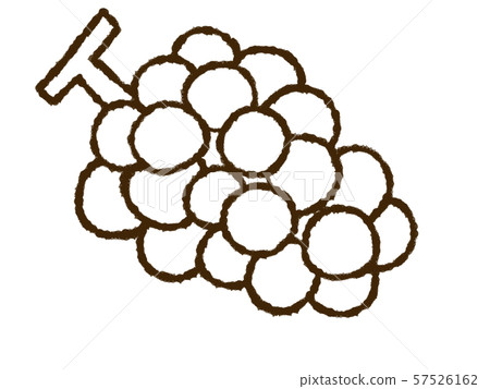 Grapes (no color) - Stock Illustration [57526162] - PIXTA