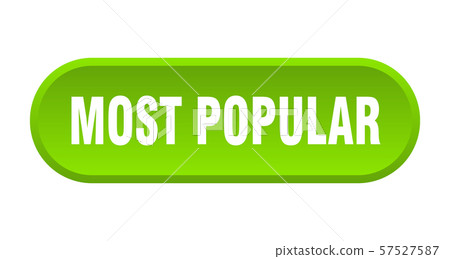 most popular button. most popular rounded green - Stock Illustration ...