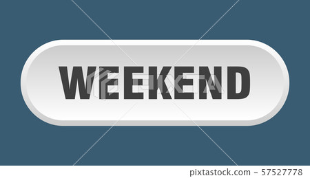 weekend button. weekend rounded white sign. - Stock Illustration ...