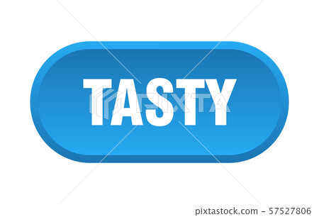 tasty button. tasty rounded blue sign. tasty-插圖素材 [57527806] - PIXTA圖庫
