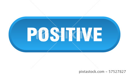 positive button. positive rounded blue sign. - Stock Illustration ...