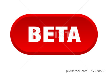 beta button. beta rounded red sign. beta - Stock Illustration [57528530 ...
