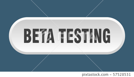 beta testing button. beta testing rounded white - Stock Illustration ...