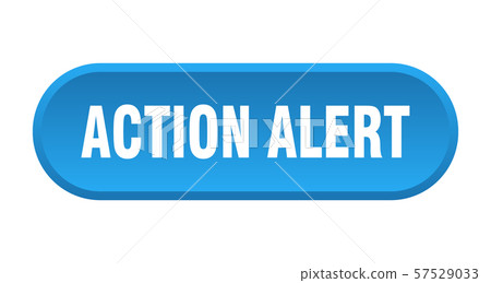 action alert button. action alert rounded blue - Stock Illustration ...