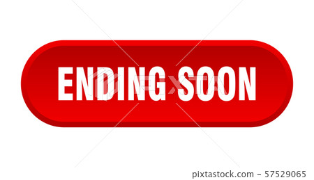 ending soon button. ending soon rounded red sign. - Stock Illustration ...