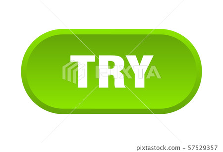 try button. try rounded green sign. try - Stock Illustration [57529357 ...