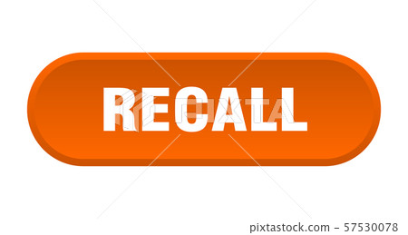 recall button. recall rounded orange sign. recall - Stock Illustration ...
