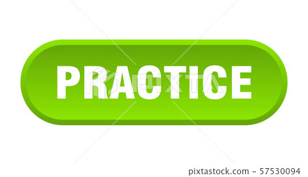 practice button. practice rounded green sign. - Stock Illustration ...