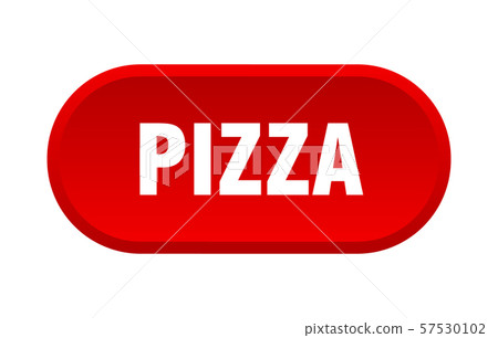 pizza button. pizza rounded red sign. pizza - Stock Illustration ...