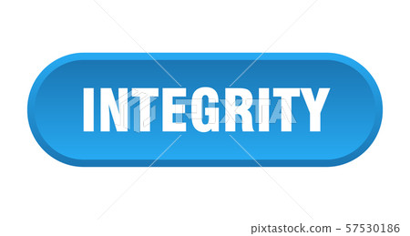 integrity button. integrity rounded blue sign. - Stock Illustration ...