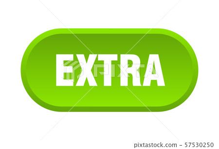 extra button. extra rounded green sign. extra - Stock Illustration ...