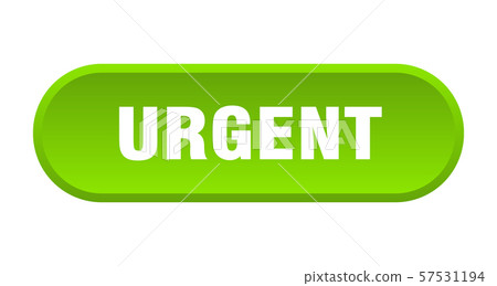 urgent button. urgent rounded green sign. urgent - Stock Illustration ...