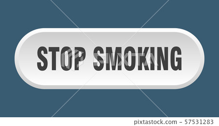 stop smoking button. stop smoking rounded white - Stock Illustration ...