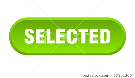 selected button. selected rounded green sign. - Stock Illustration ...