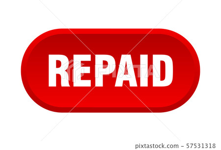 repaid button. repaid rounded red sign. repaid - Stock Illustration ...