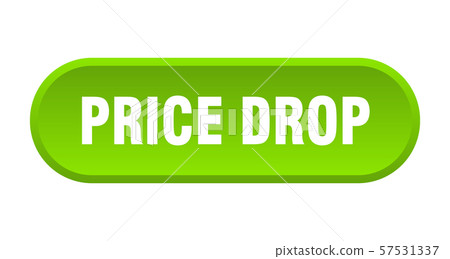 price drop button. price drop rounded green sign. - Stock Illustration ...