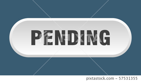 pending button. pending rounded white sign. - Stock Illustration ...