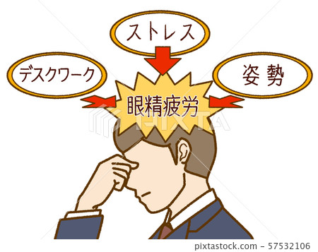 Asthenopia - Stock Illustration [57532106] - PIXTA