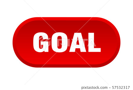 goal button. goal rounded red sign. goal - Stock Illustration [57532317 ...
