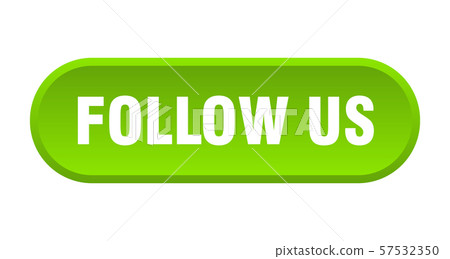 follow us button. follow us rounded green sign. - Stock Illustration ...