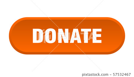 donate button. donate rounded orange sign. donate - Stock Illustration ...