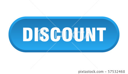 discount button. discount rounded blue sign. - Stock Illustration ...