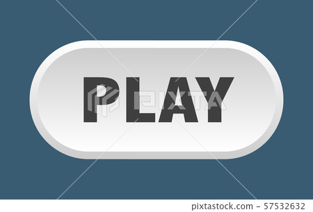 play button. play rounded white sign. play - Stock Illustration ...