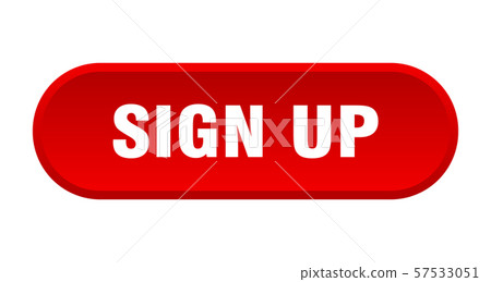 sign up button. sign up rounded red sign. sign up - Stock Illustration ...