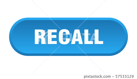 recall button. recall rounded blue sign. recall - Stock Illustration ...