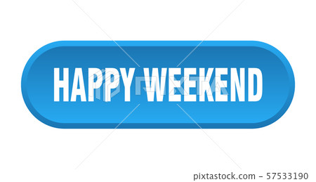 happy weekend button. happy weekend rounded blue - Stock Illustration ...