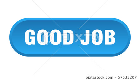 good job button. good job rounded blue sign. good - Stock Illustration ...