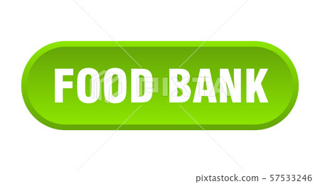 food bank button. food bank rounded green sign. - Stock Illustration ...