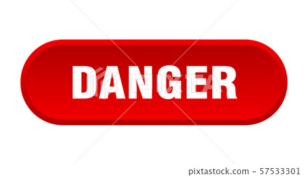 danger button. danger rounded red sign. danger - Stock Illustration ...