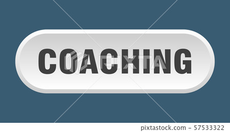 coaching button. coaching rounded white sign. - Stock Illustration ...