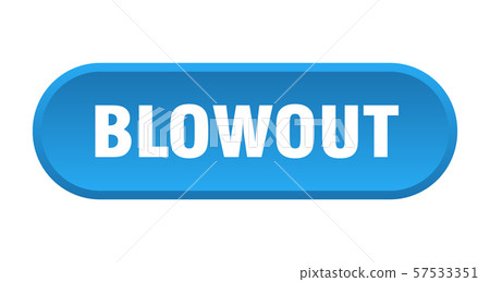 blowout button. blowout rounded blue sign. blowout - Stock Illustration ...