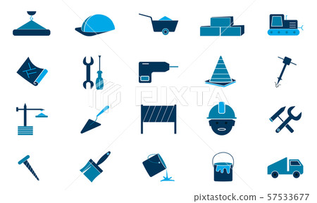 Building tools icons vector illustration used... - Stock Illustration ...