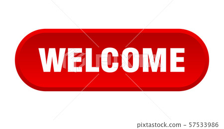 welcome button. welcome rounded red sign. welcome - Stock Illustration ...
