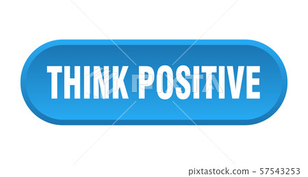 think positive button. think positive rounded blue-插圖素材 [57543253 ...