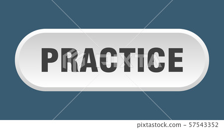 practice button. practice rounded white sign. - Stock Illustration ...