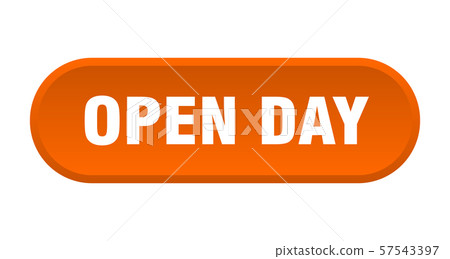 open day button. open day rounded orange sign. - Stock Illustration ...