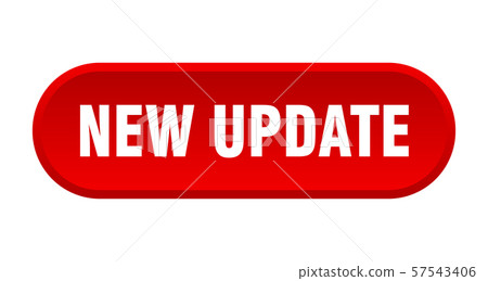new update button. new update rounded red sign. - Stock Illustration ...