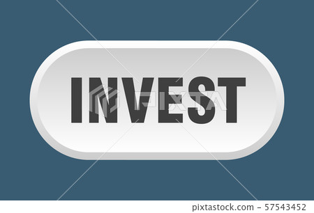 invest button. invest rounded white sign. invest - Stock Illustration ...