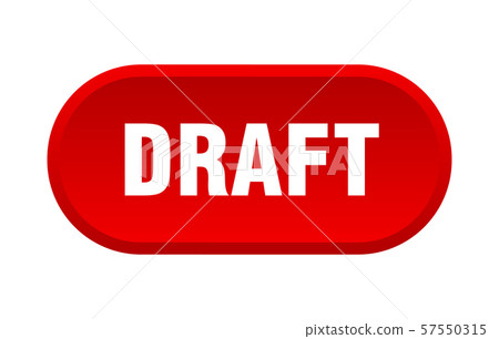 draft button. draft rounded red sign. draft - Stock Illustration ...
